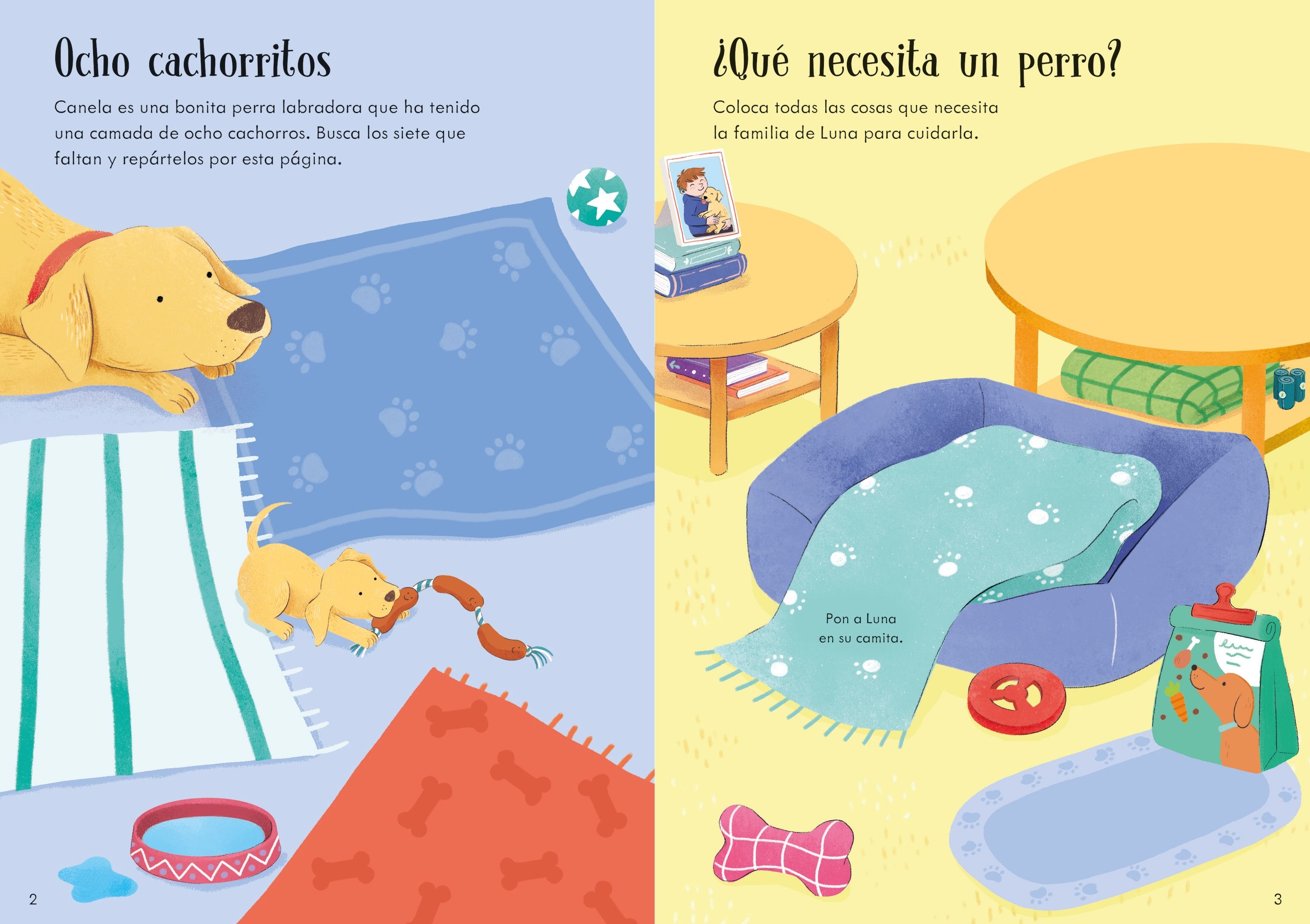 Mi pequeño libro de pegatinas · Perros y Cachorritos