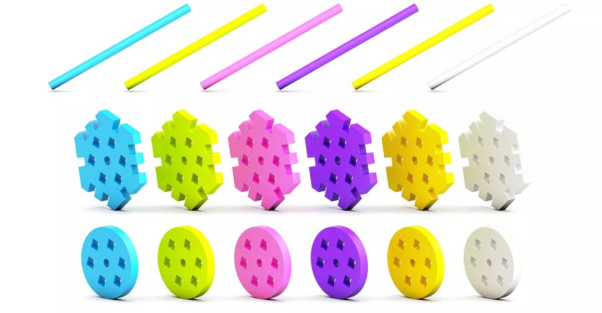 Bloques Meli · Pastel Constructor Set 60pcs