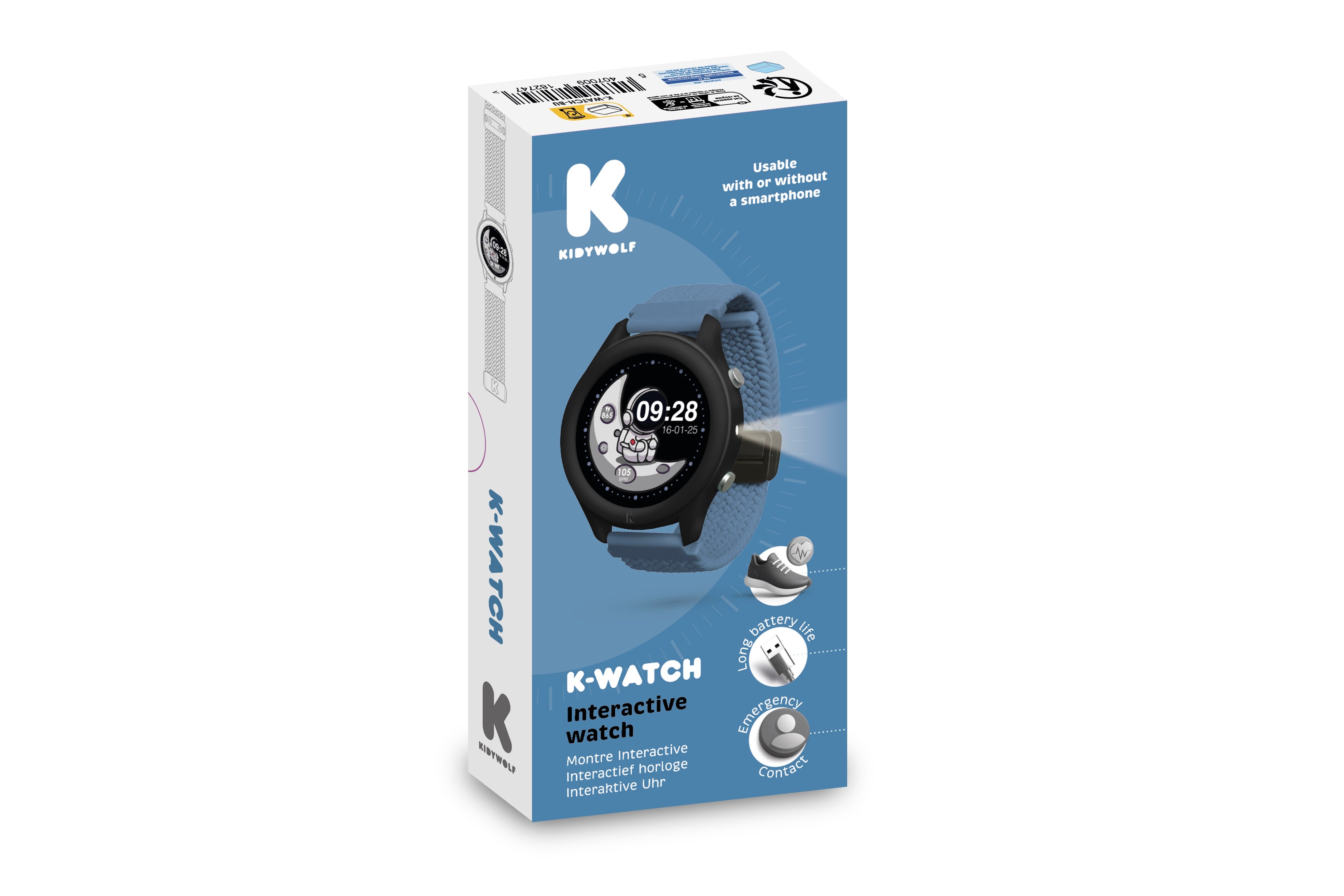 K-WATCH Reloj interactivo Azul · Kidywolf