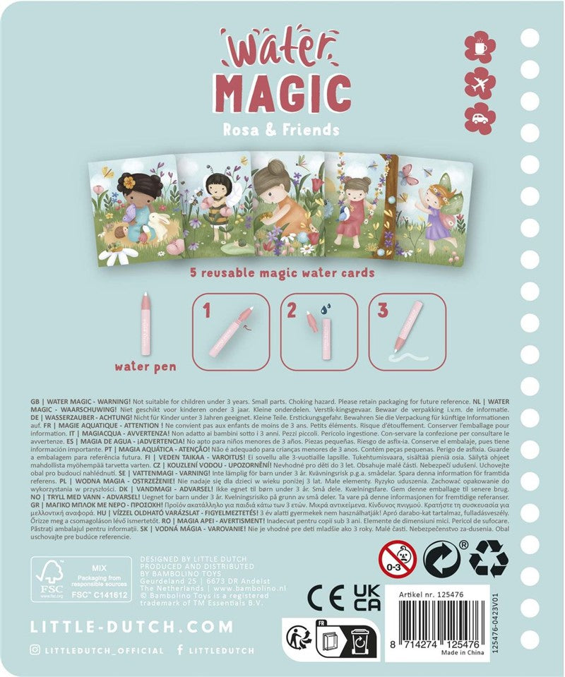Libro mágico colorear Rosa & Friends · Little Dutch